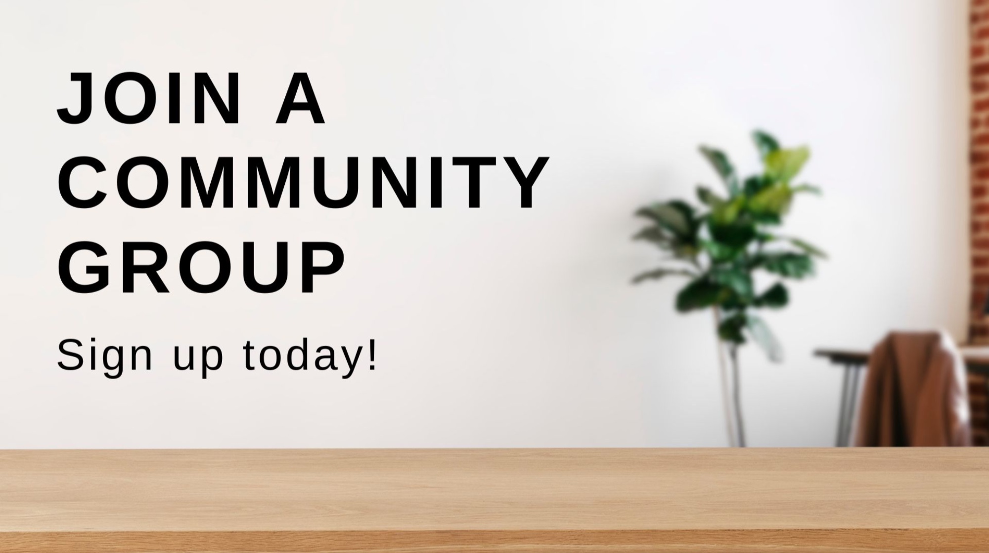 Community groups meet together each week for discussion from the ...